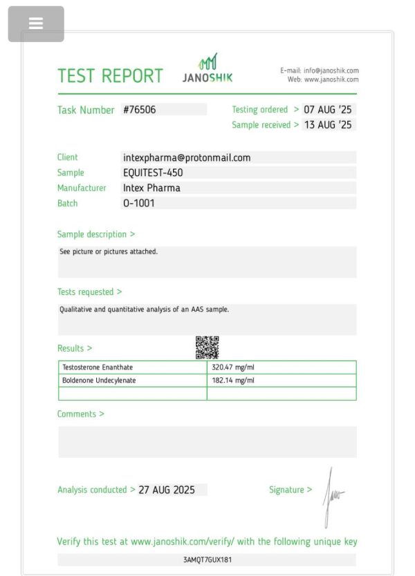 Intex equitest-450 – IntexPharma